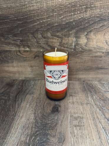 Budweiser Beer Bottle Soy Wax Candle – Vineyard Candle Company