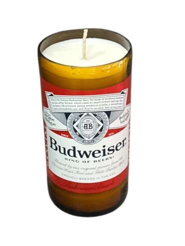 Budweiser Beer Bottle Soy Wax Candle – Vineyard Candle Company